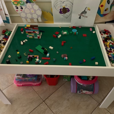 Building Bricks Table, Activity Table, Building Blocks Table, Kids ...