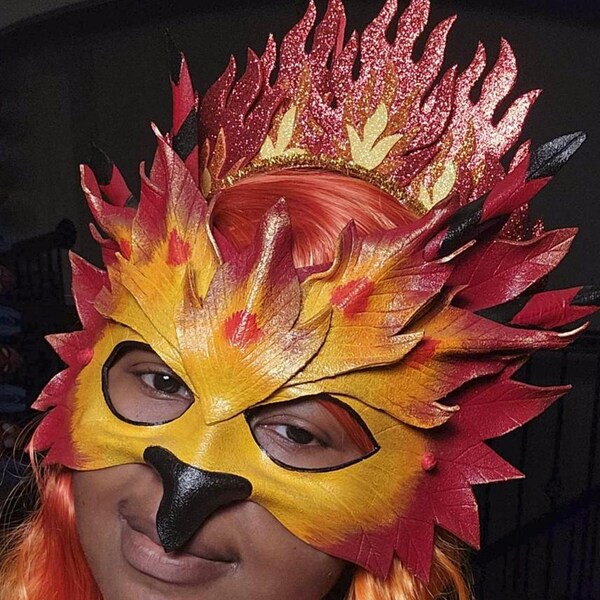 Leather Fire Mask - Etsy