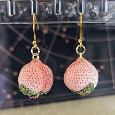 Micro Crochet Jewelry Set, Handmade Sunflower Earring, Sunflower ...