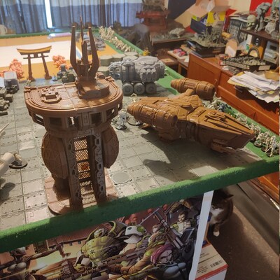 Sci Fi Scatter Control Tower 3D Printed Terrain, Dragons Rest - Etsy