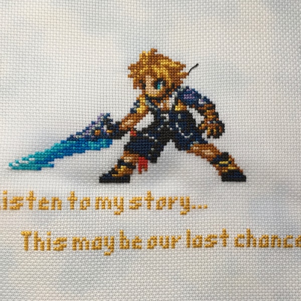 Final Fantasy 10 Cross Stitch Pattern Set, Tidus Cross Stitch, Yuna ...