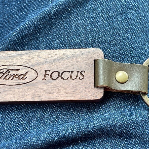 Engraved Wood Key Chain - Custom Keychain Gift for Home Car Office ...