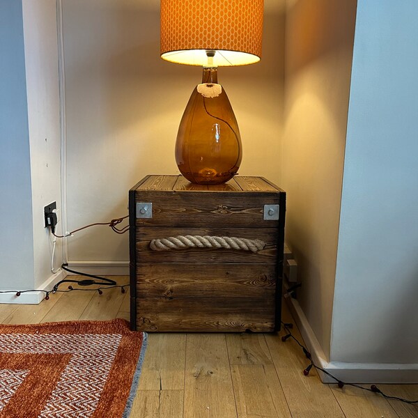 Burnt Orange Geometric Lampshade Handmade in UK, 15cm to 40cm Rust ...