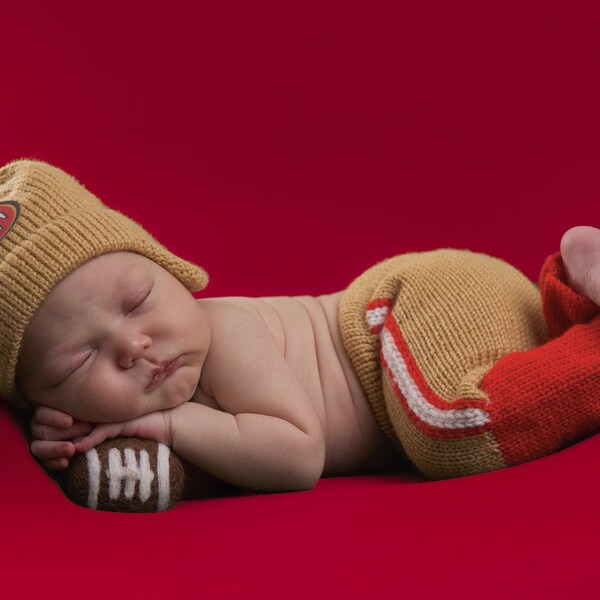 Tiny Stuffed Football, Newborn Photo Prop, Football, Baby Football ...