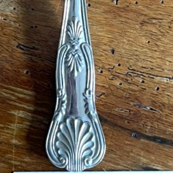 Vintage Boxed Set of EPNS Scalloped Fruit/ Dessert Spoons and Serving ...