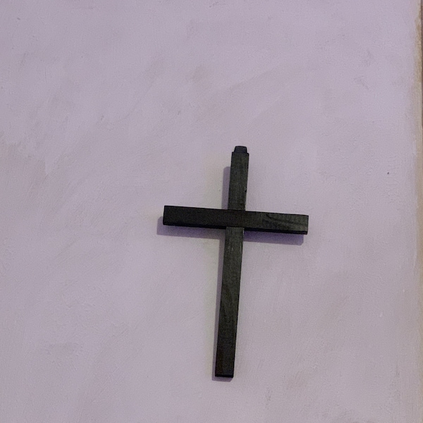 13 Plain Wall Cross Wood Black Decor Christ Catholic Mercy Cruz Made in ...