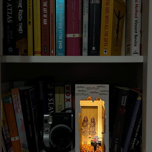 The Shining Book Nook Shelf Insert Bookshelf Decor Gift Movie Diorama ...