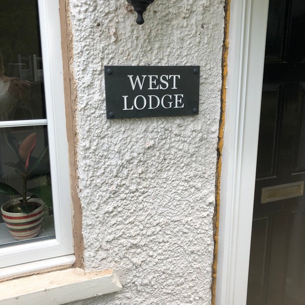 Deep Engraved Slate House Sign - Etsy UK