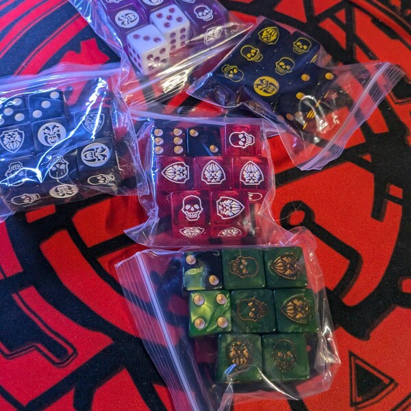 Combat Dice - for Use With Heroquest - Set of 8 - Transparent - Etsy