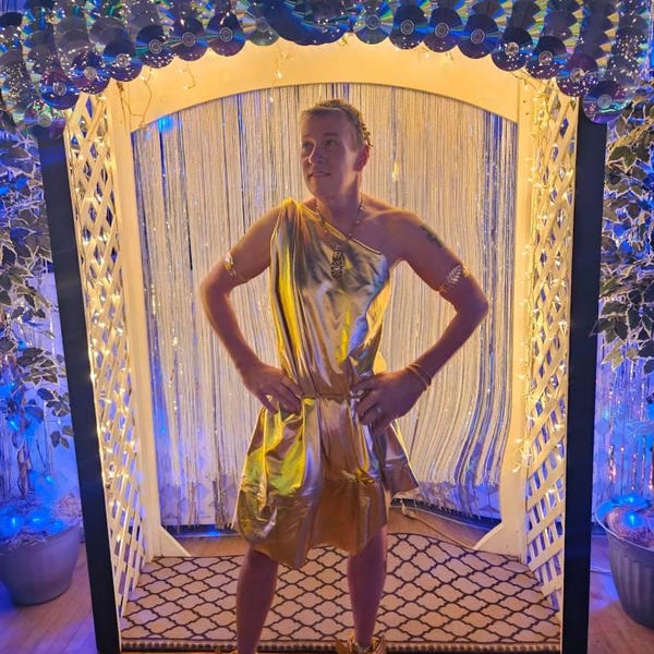 Men’s Greek Goddess Tunic Gold Halloween Costume - Etsy