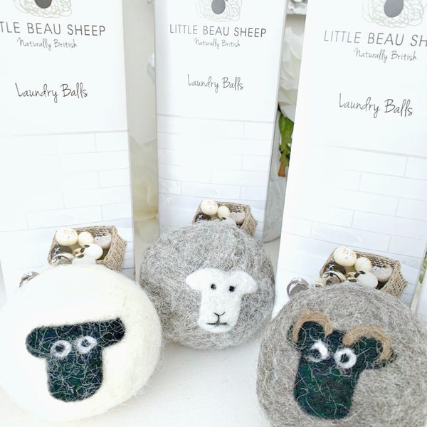 Wool Dryer Balls, Pack of 3 Herdwick Sheep Felted Laundry Balls ...