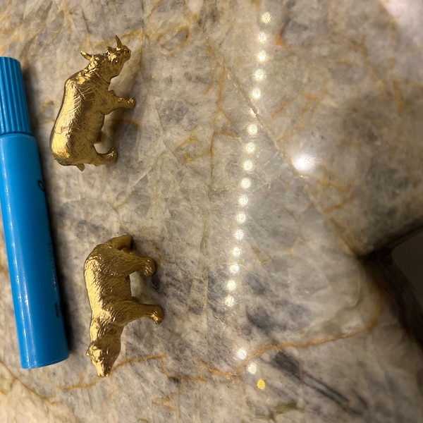 Safari Metallic Gold Animals - Etsy