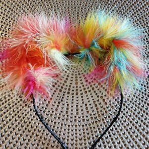 Purple Fluffy Cat Ears Electric Kittycorn Bewitched Fluffs | Etsy