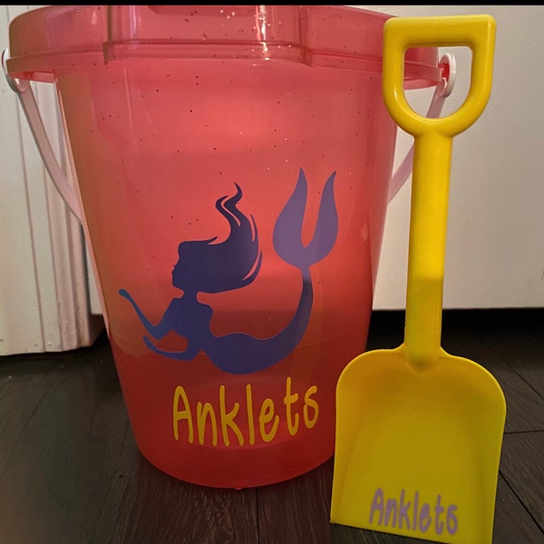 Personalized Beach Pail, Beach Bucket, Name Bucket, Sand Toy, Beach Toy ...