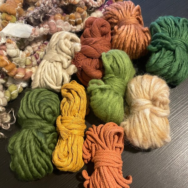 Circle Weaving Kit, Lush Rainforest Weaving Fibre Pack, Woven Tapestry ...