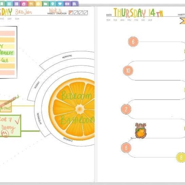 April Showers Digital Planner Stickers Monthly Kit, Goodnotes Stickers ...