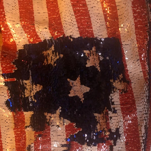 Red/gold Color Changing Sequin Mermaid Reverse Flip Stretch Fabric by ...