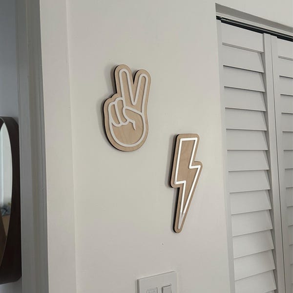 Shaka Sign X Kids Nursery Decor X Baby Wall Sign X Boho Surfer Room ...