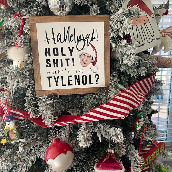 Funny Christmas Sign, Christmas Sign, Christmas Wooden Sign, Christmas ...