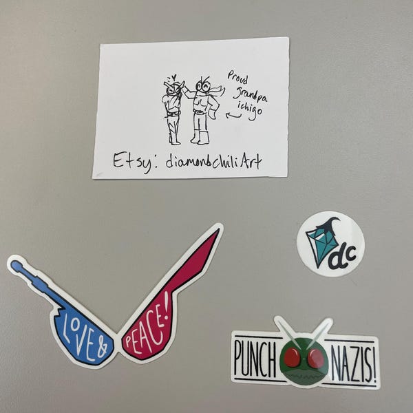 Kamen Rider Build Sticker - Love and Peace! - Durable Vinyl Sticker - Etsy