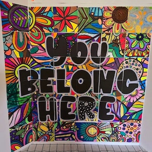 Collaborative Coloring Poster for the Classroom School Counselor ...