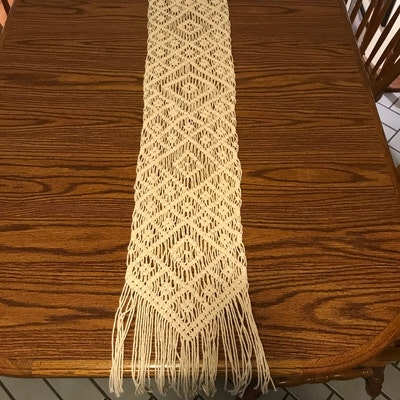 MACRAME PATTERN / Table Runner / Table Cloth / Table Cover / DIY / Pdf ...