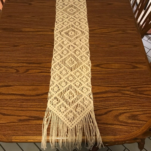 MACRAME PATTERN / Table Runner / Table Cloth / Table Cover / DIY / Pdf ...