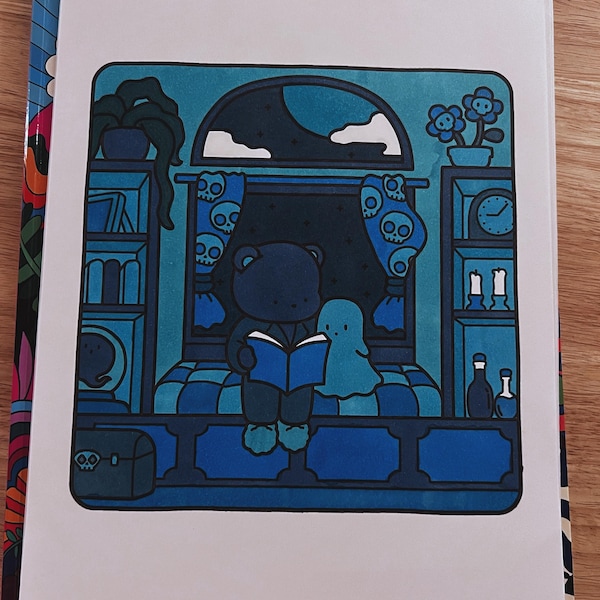 Halloween Coloring Pages, 40 Cute, Cozy, Spooky Vibes Illustrations ...