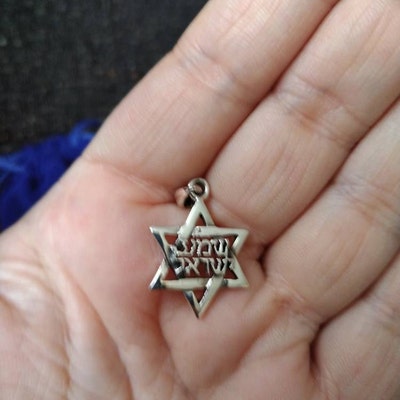 Shema Pendant Eilat Stone Shema Israel Pendant Necklace - Etsy