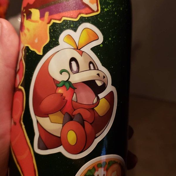 Fuecoco Chili Pepper Vinyl Sticker // Clearance - Etsy