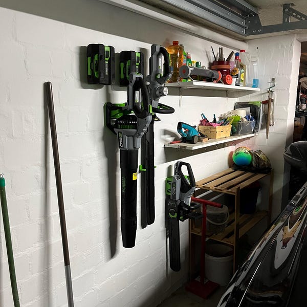 3D Printed Wall Mounted Bracket for EGO 56V Batteries - Standard Mount ...