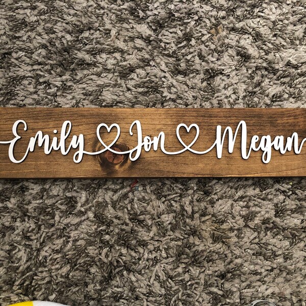 Personalized Couple Names With Heart | Personalized Love Sign | 3D Name ...