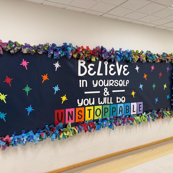 Believe in Yourself Bulletin Board Kit: Classroom Decor - Etsy