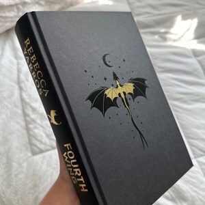 Black and Gold Dragon Fourth Wing Inspired Vinyl Decal OFFICIALLY ...