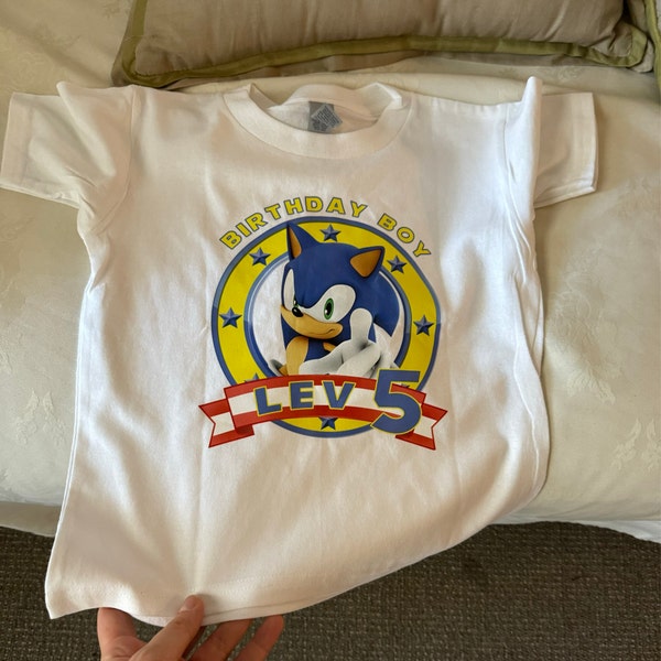 Custom Sonic Birthday Shirt | Sonic Birthday Shirt Personalized | Sonic ...