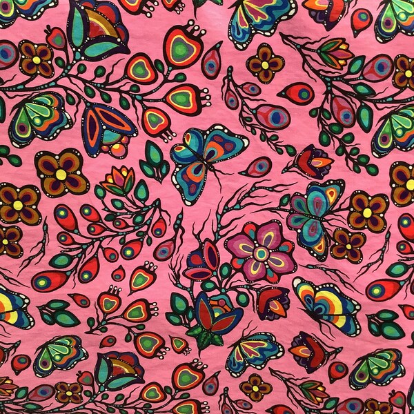 Tracey Metallic - First Nations Fabric - Aboriginal Fabric - Native American Fabric - 100% ...