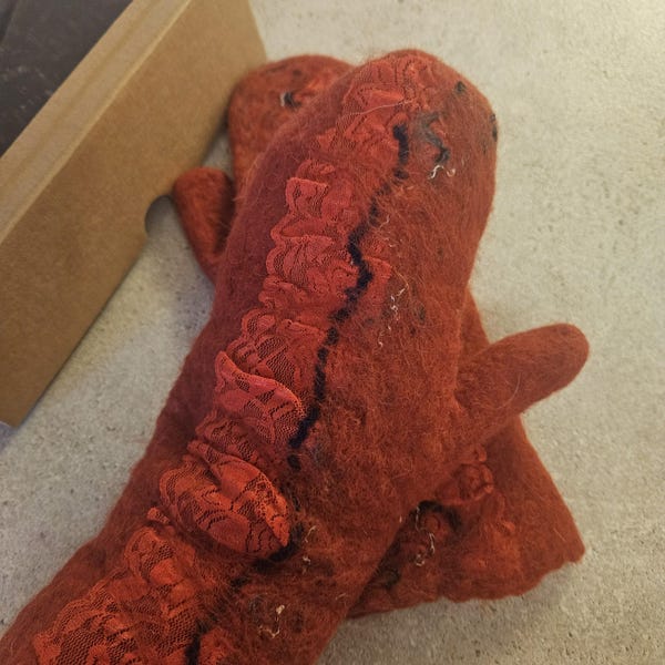 Orange Tubby Cat Brooch With Gold Beaded Details, Stripe Cat Felted ...