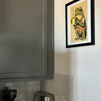 Retro Frog Wall Art, Digital Download Printable Art, 1970s Poster ...