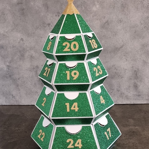 SVG Advent Calendar Christmas Tree Including Video Instructions Plotter ...