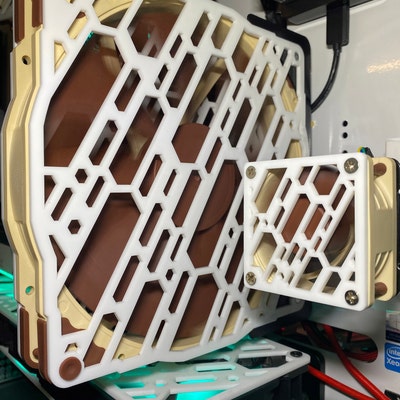 Custom Computer Pc Fan Grill 360mm X 120mm Black Lasercut Acrylic - Etsy