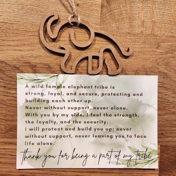 Elephant Friendship Gift, Elephant Ornament, Special Friend Keepsake ...