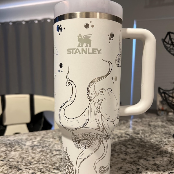 Stanley 40oz 30oz Tumbler, Ocean Tumbler, Underwater Tumbler, Laser ...