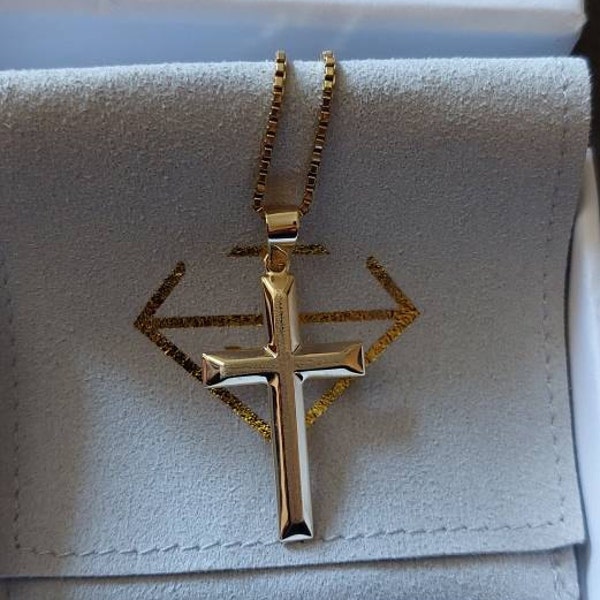 Double Cuban Link Chain 14K Yellow Real Gold 3mm 3.7mm 4.5mm Thick ...