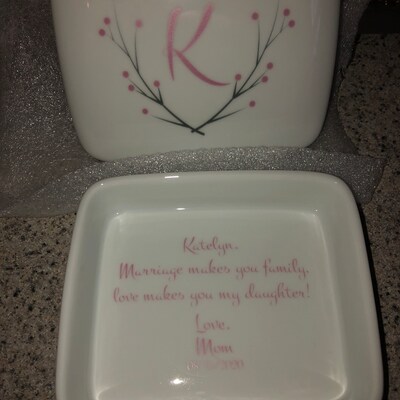 Handwritten Letter Box : Message on Top of Box Wedding Thank - Etsy