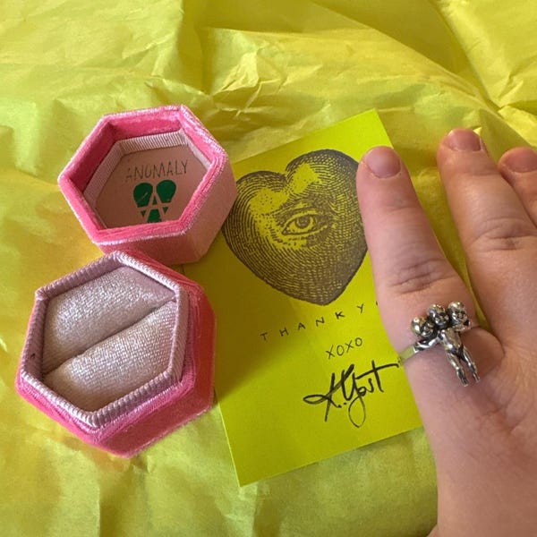 Three Headed Baby Ring Silver Gold Odd Oddity 3 - Etsy