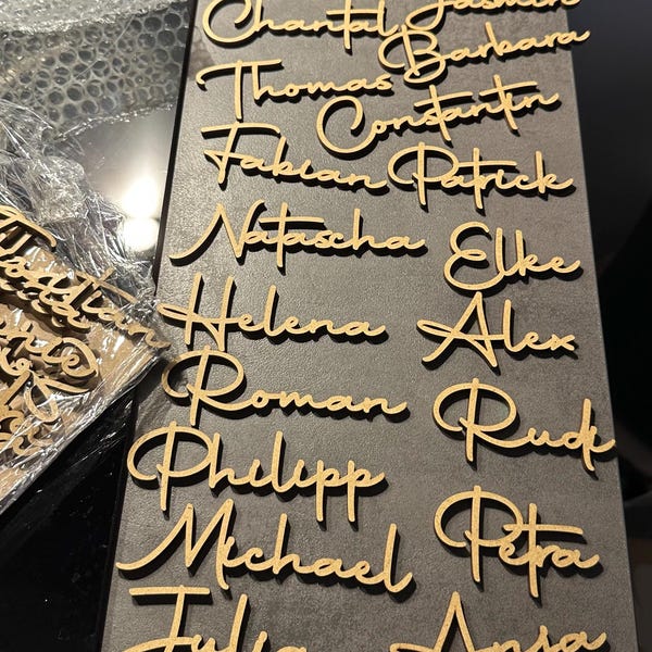 Wedding Place Card, Personalized Wedding Place Table Cards Laser Cut ...