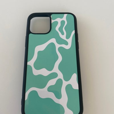 Pastel Cow Print Phone Case // Pink Cow Print Green Cow - Etsy UK