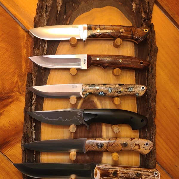 Knife Display Rustic,knife Display,knife Display Handmade,unique Knife ...