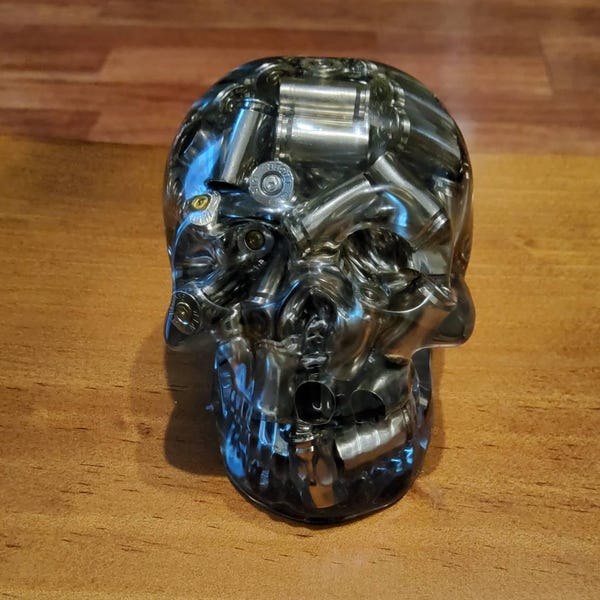 223 Clear Epoxy Bullet Skull Brass Casings - Etsy