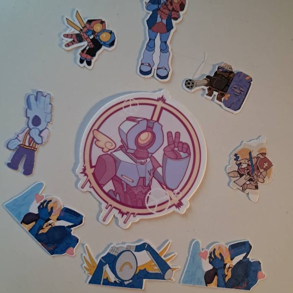 V1 Peace Sign Cute Chibi ULTRAKILL Die Cut Sticker Designed by ...